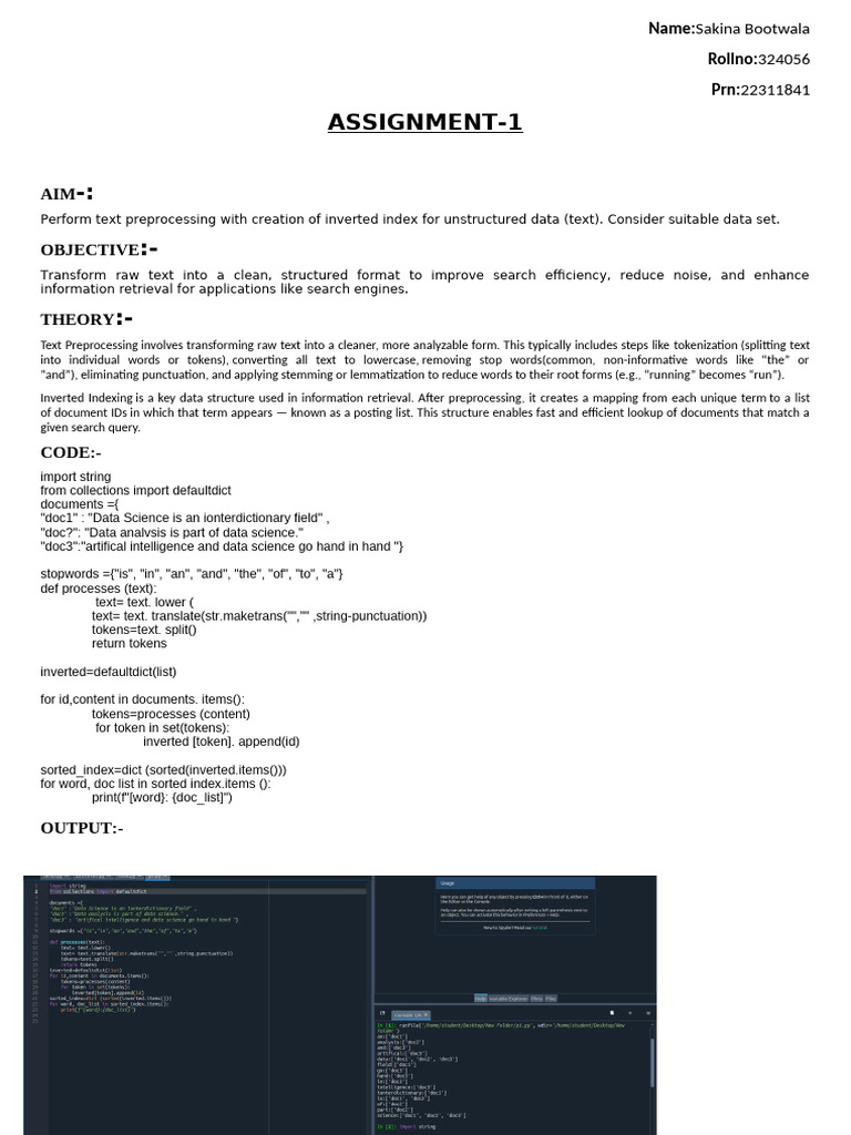Sakina Assign1 Batch3 | PDF