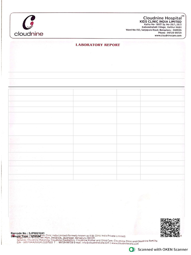 Cloudnine_App_1753946639773 | PDF | Alanine Transaminase | Liver