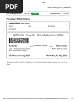 IndiGo Flight Ticket Sample 2025 | PDF