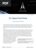Space Force Doctrine Document 1 FINAL - 4apr25 | PDF | Outer Space | Orbit