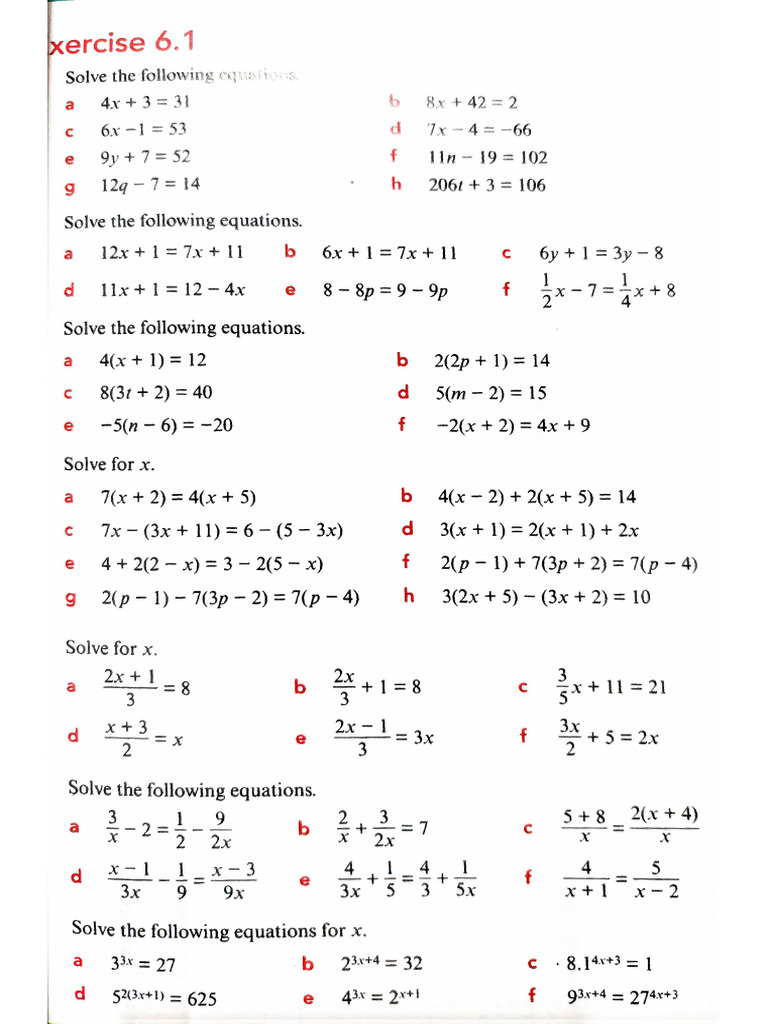 Test Algebra | PDF