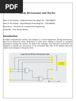 Build A 4-Bit Parity Generator and Parity Checker Circuit. | PDF ...