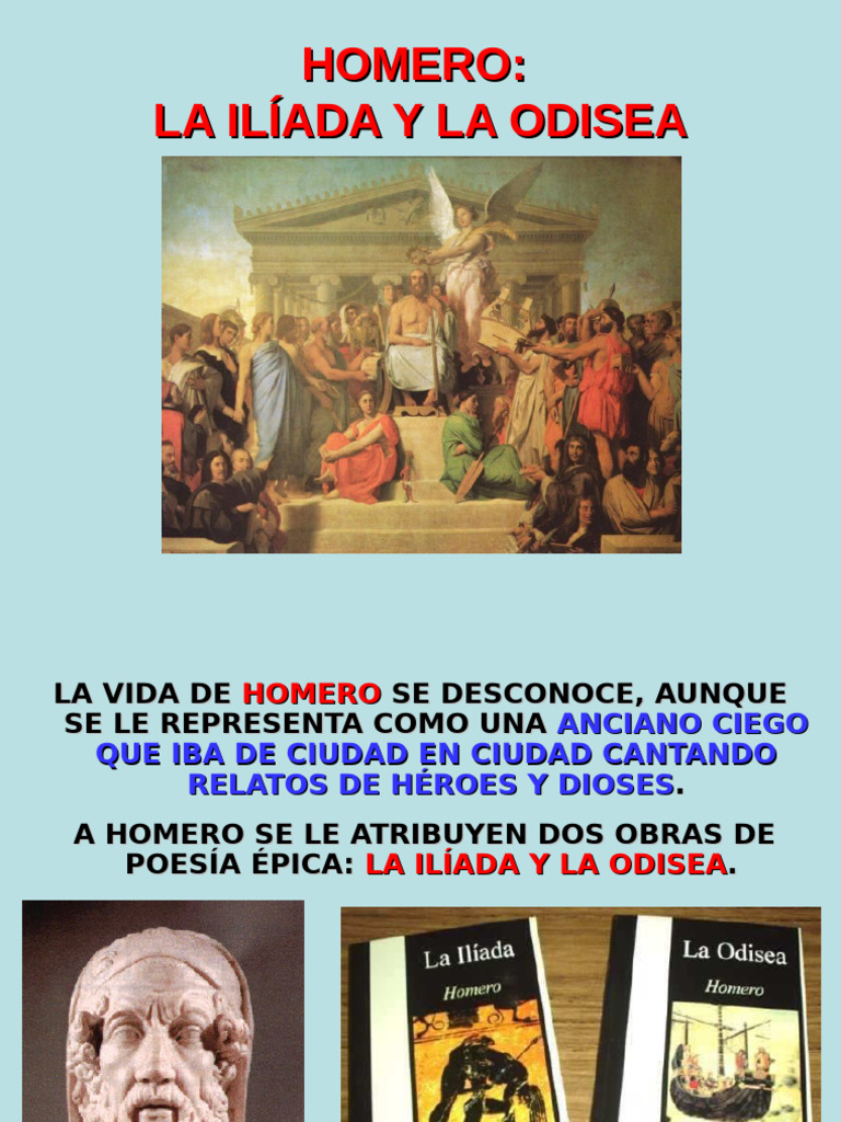 Homero: La Ilíada y La Odisea | PDF | Héctor | París (mitología)