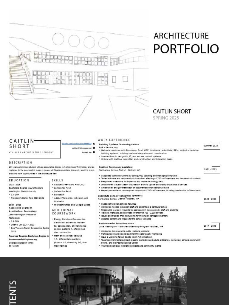 Caitlin Short's Architecture Portfolio | PDF