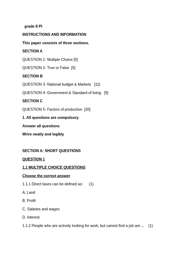 GRD 7 Task 1.docx222025. | PDF | Taxes | Entrepreneurship