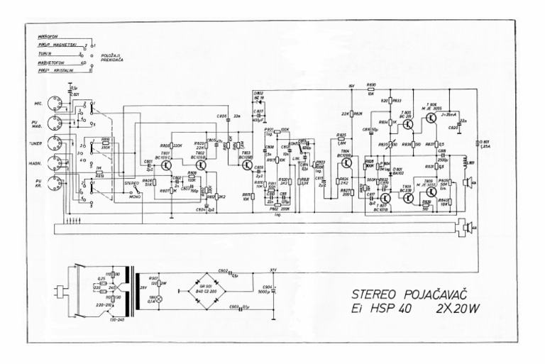 Ei Hsp40 2x20w Stereo Pojacavac | PDF