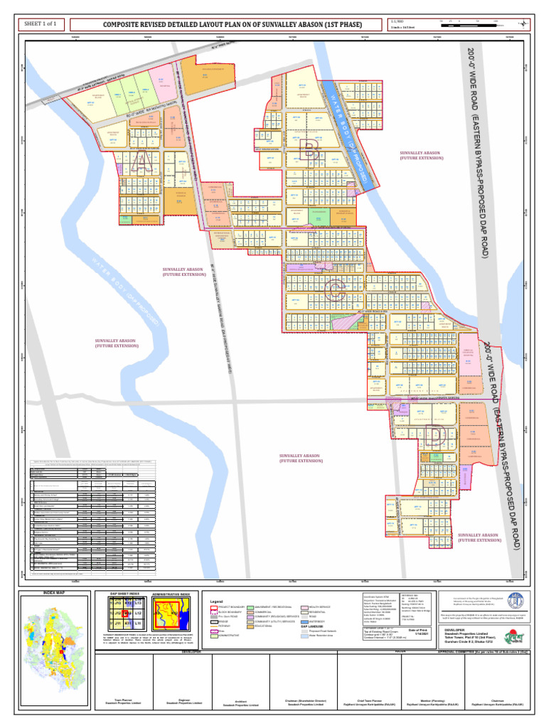 Sunvalley Abashon Phase 1 Layout Plan | PDF