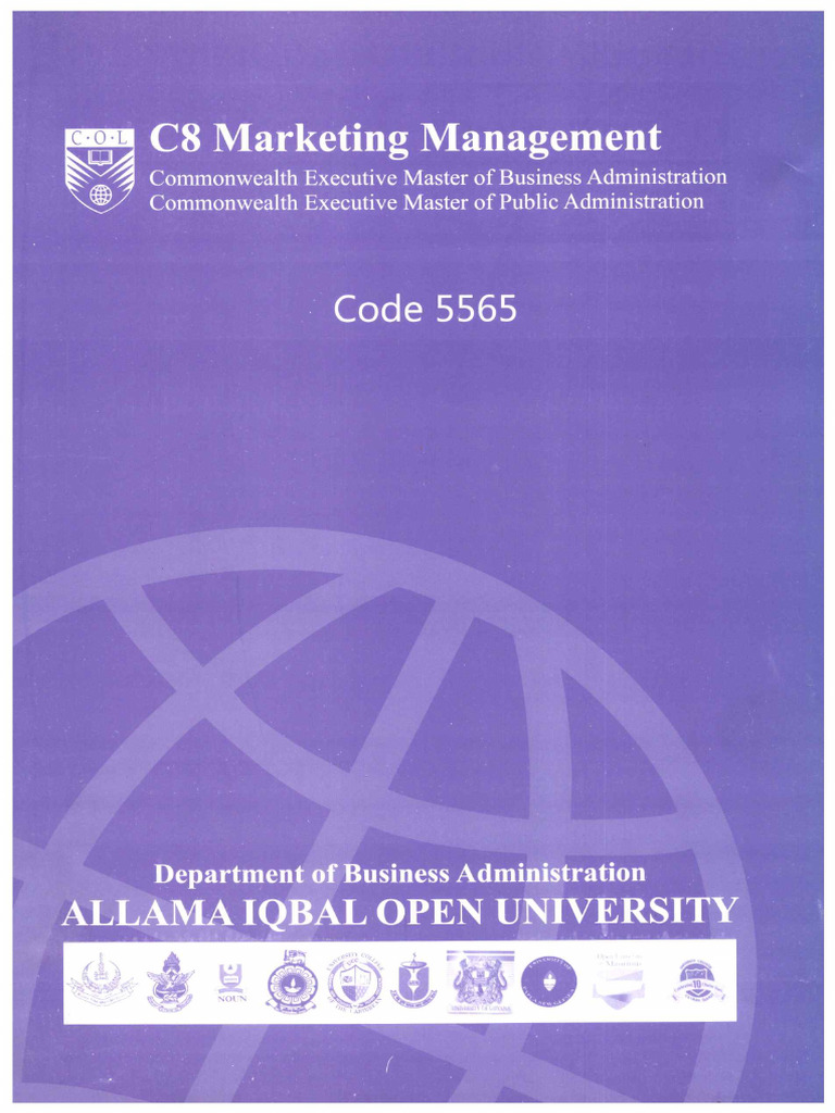 Marketing Management - (AIOU) University Textbook | PDF