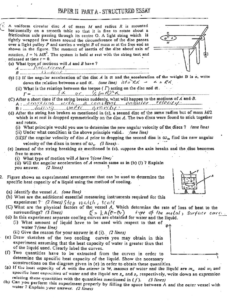 1997 Physics Essay English | PDF