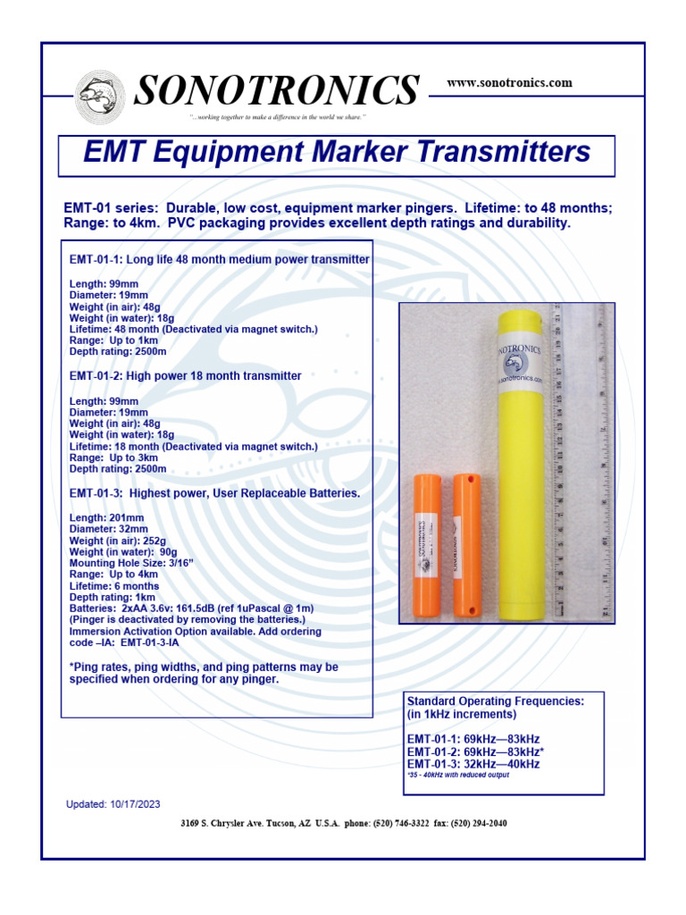 EMT Series Single Page | PDF