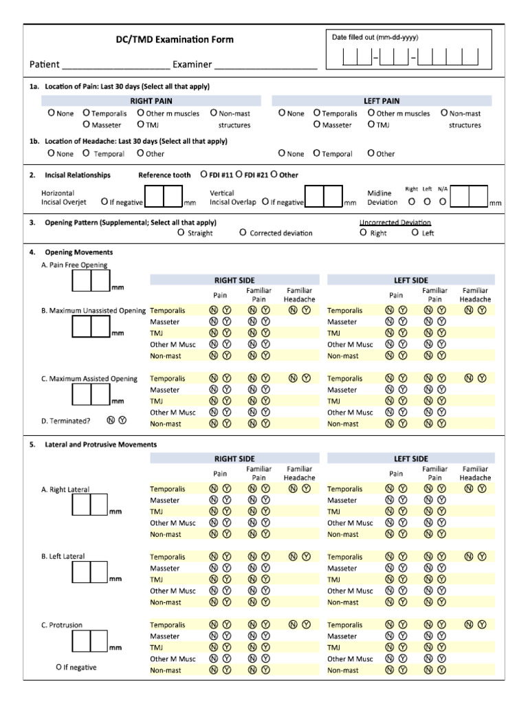 DC_TMD Examination Form | PDF