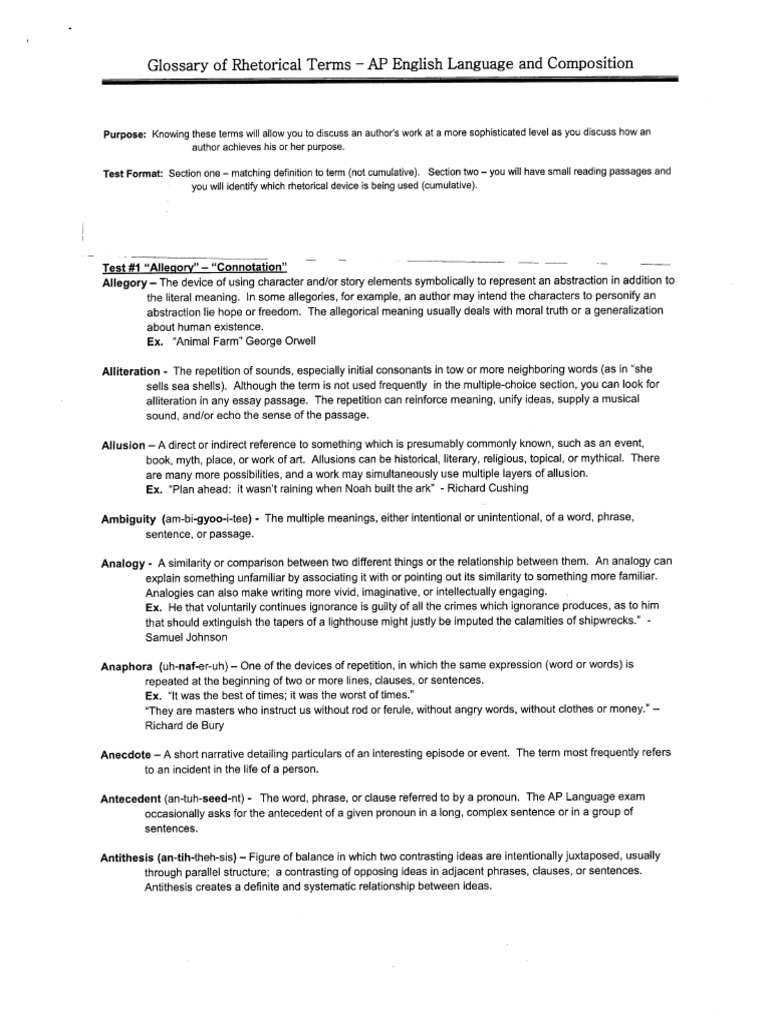 Rhetorical Devices | PDF