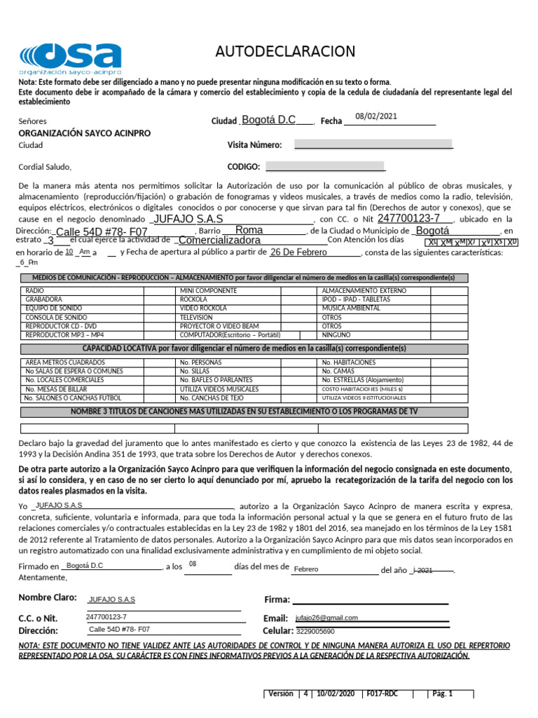 Sayco y Acinpro | PDF