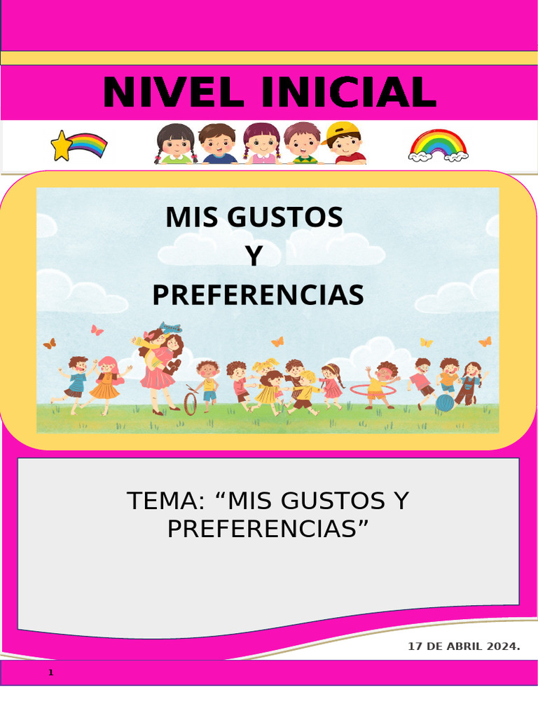 Mis Gustos y Preferencias 2 | PDF | Evaluación