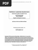 Cuestionario - Tests - MLQ 5X Corto | PDF | Relaciones personales ...