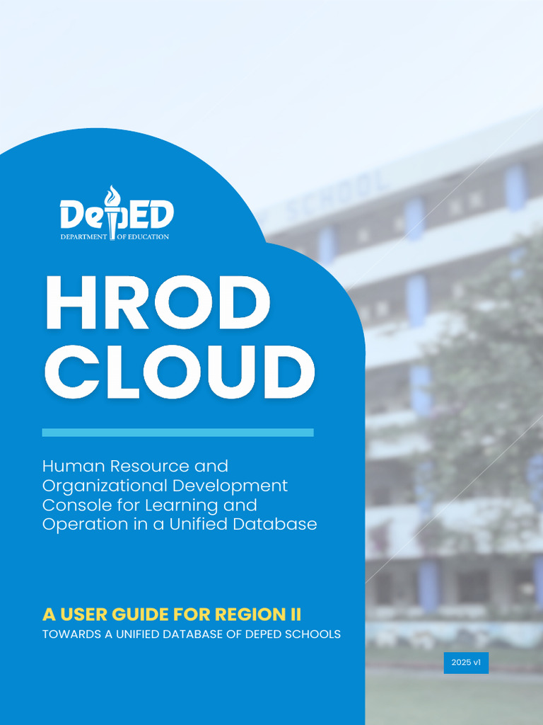 HROD CLOUD User Guide Region II | PDF | Cloud Computing | Databases