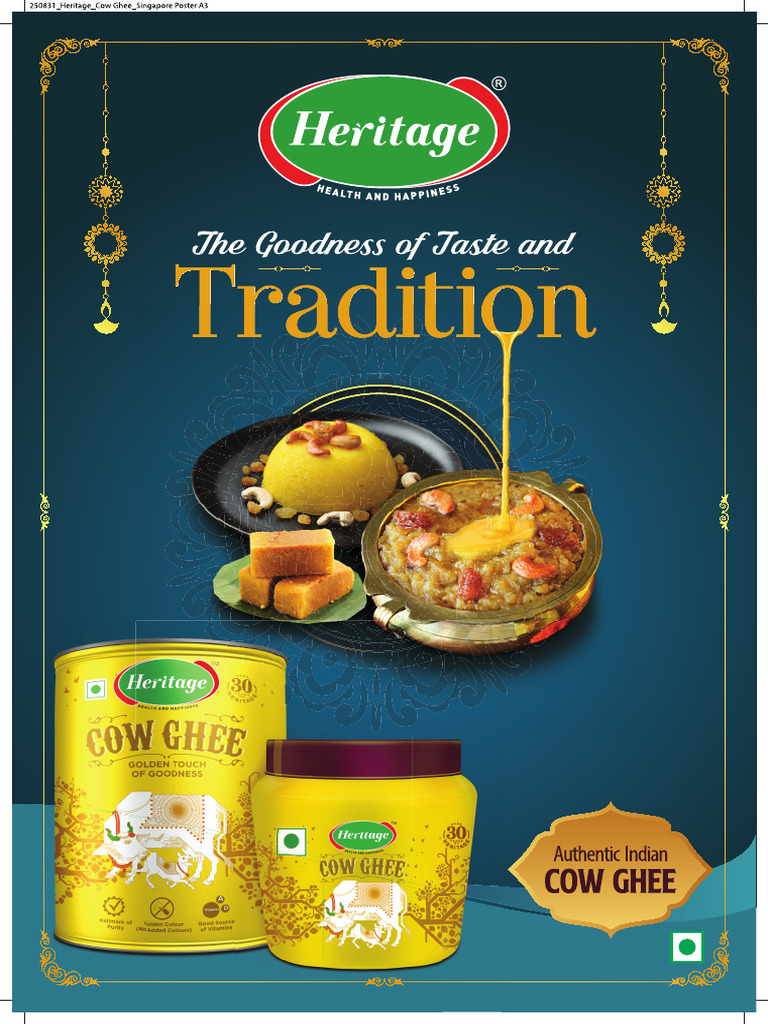 Heritage Cow Ghee Singapore Poster A3 | PDF