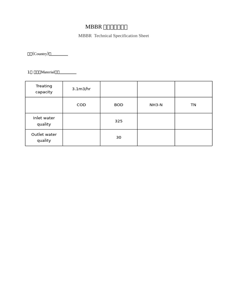 Mbbr Data Sheet (2) | PDF