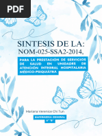 Norma Oficial Mexicana 025-SS2-2014 | PDF | Hospital | Salud mental