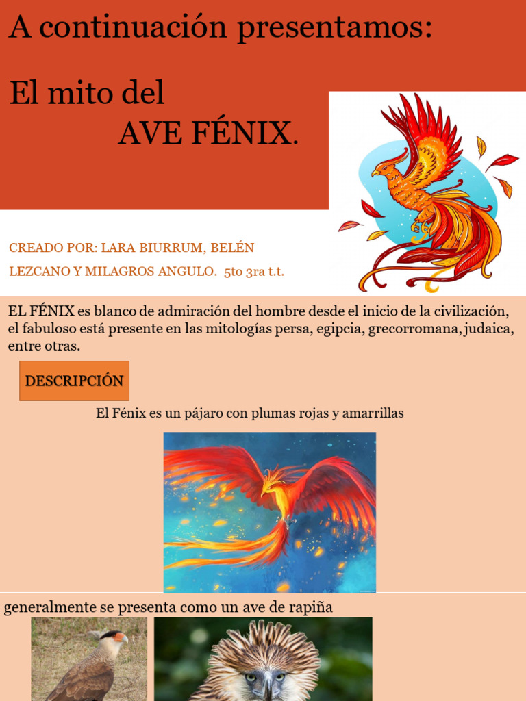 Mito del Ave Fénix: Inmortalidad y Renacimiento | PDF