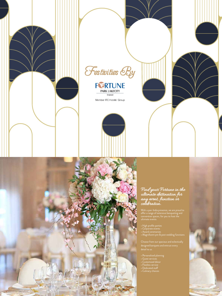 Banquet Brochure Fortune Park Lakecity Thane | PDF | Western Cuisine ...