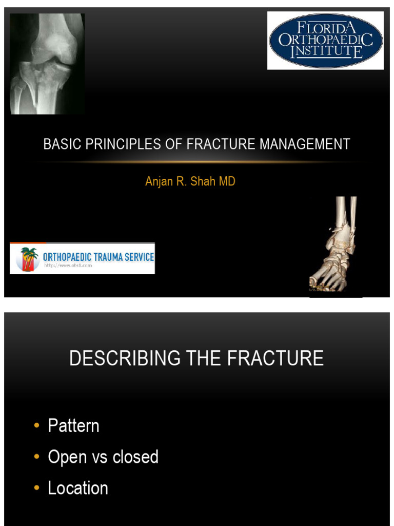 43 Basics of Fracture Management 2021 | PDF | Joint | Diseases And ...