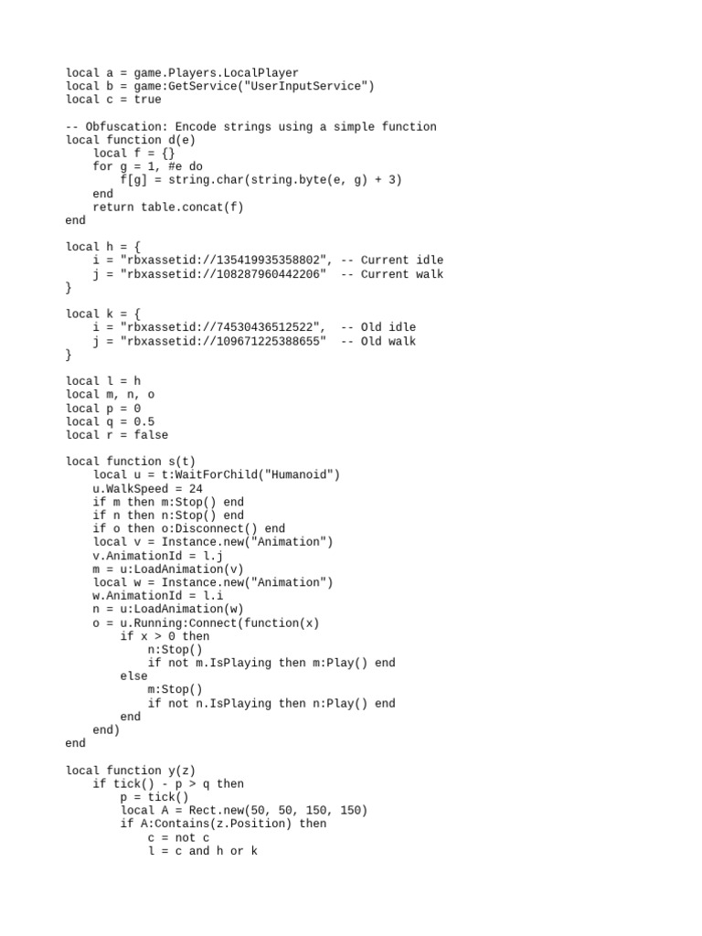 Roblox Stalker Animation Script | PDF