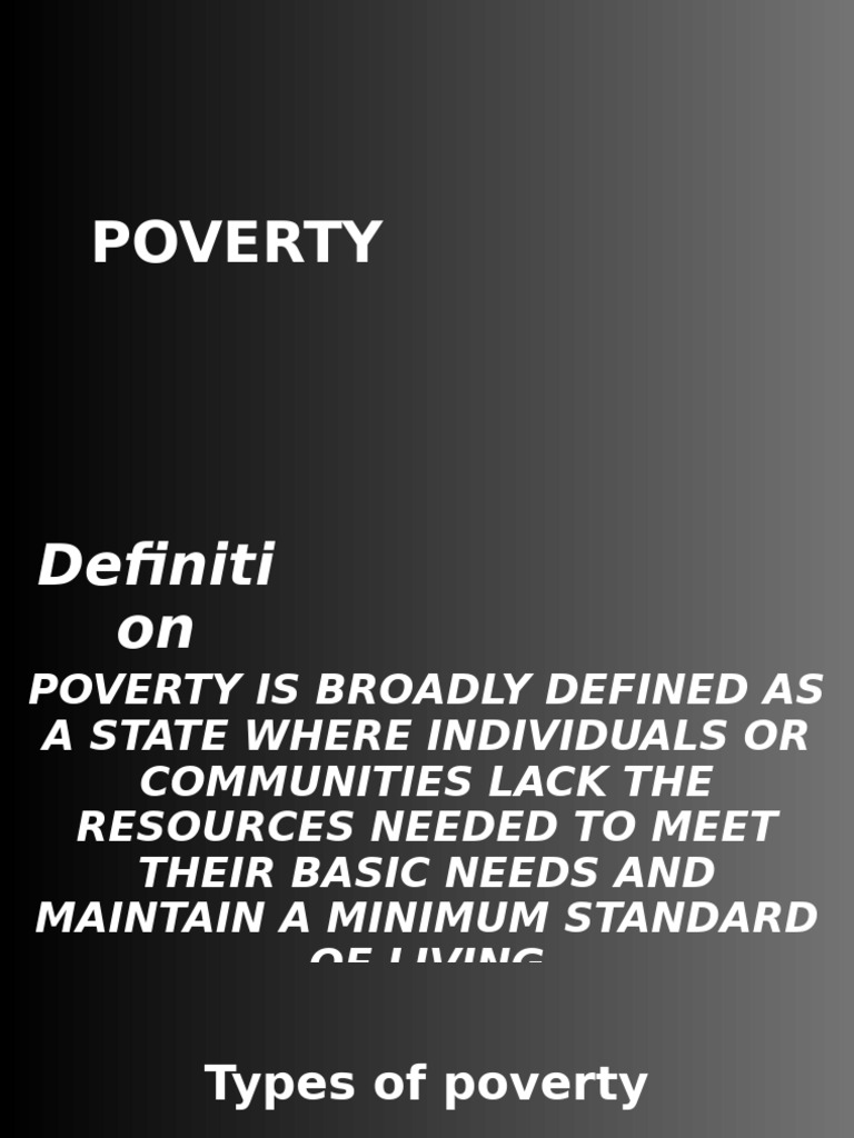 Understanding Poverty: Types and Causes | PDF | Poverty | Poverty ...