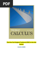 Thomas Calculus 14th Edition by Joel R Hass | PDF | Integral | Derivative