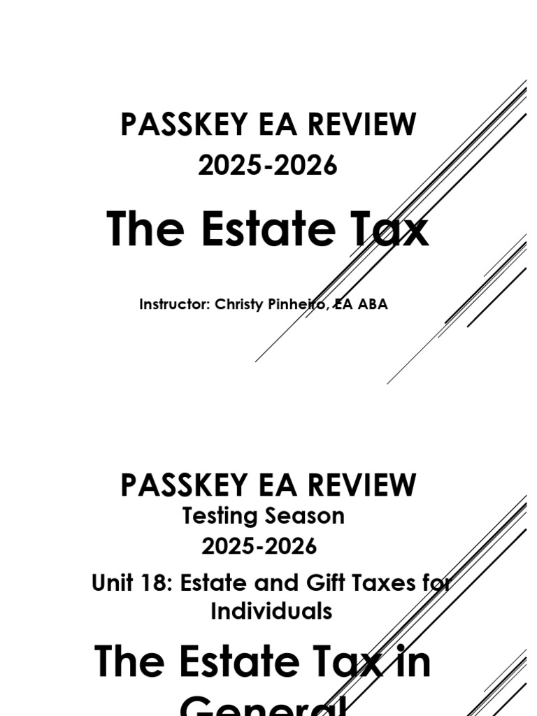 Estate Tax Essentials for Executors | PDF | Estate Tax In The United ...