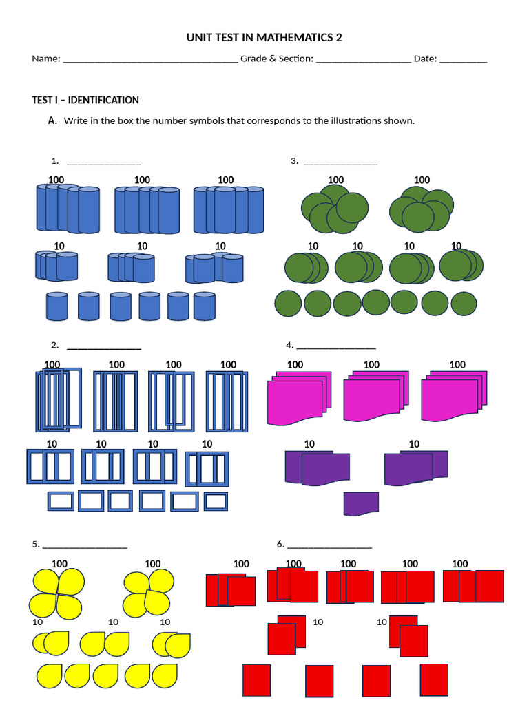 Mathematics Unit Test: Number Concepts | PDF | Chess | Chess Theory