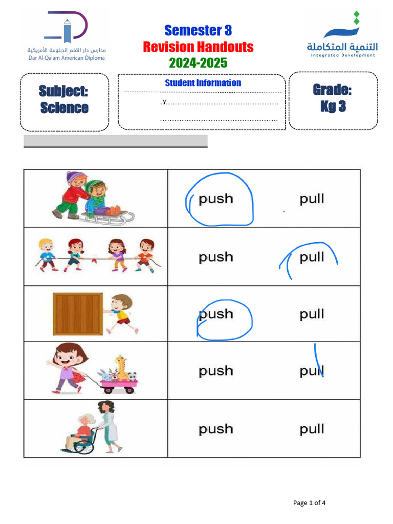 Science Revision Handout 1031008643 | PDF