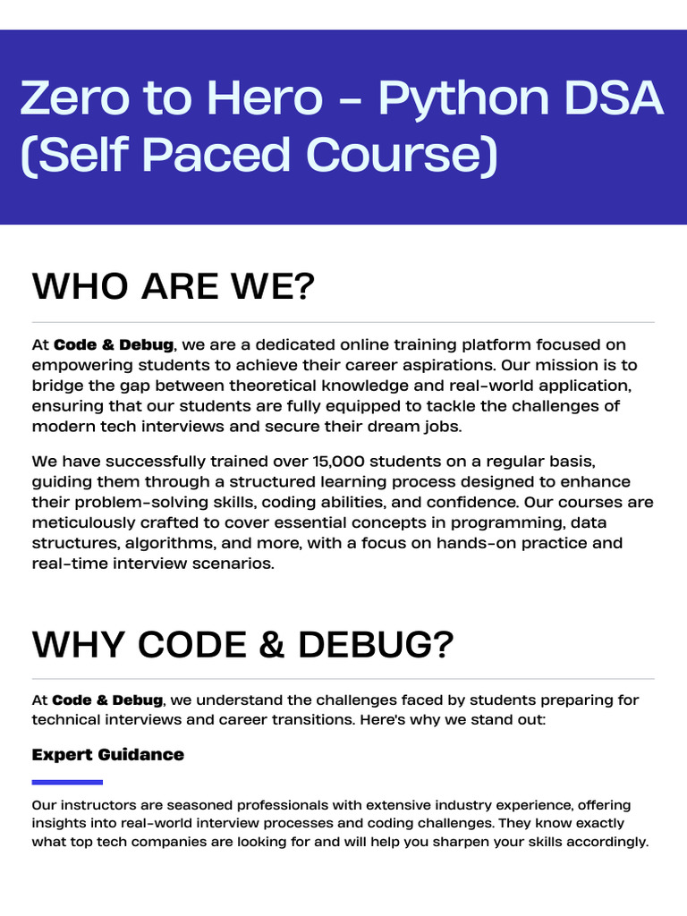 Zero to Hero Python Dsa Copy | PDF | String (Computer Science) | Discrete Mathematics