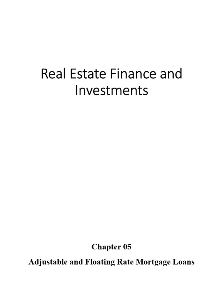 Lec 08 CH 05 FIN4203 REF | PDF | Interest | Mortgages