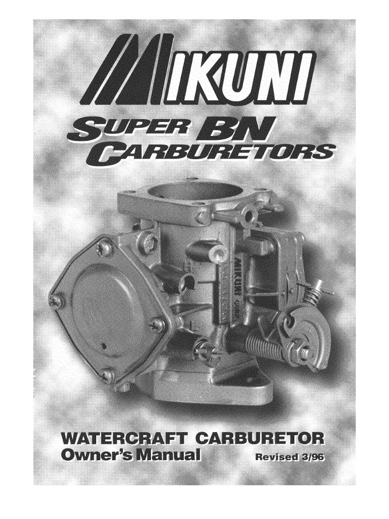 Mikuni Super BN Carburetor | PDF