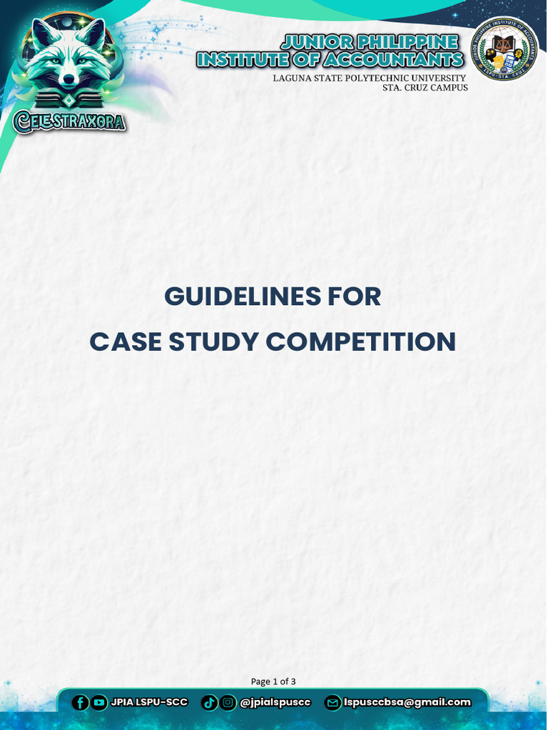 Case Study Guidlines | PDF