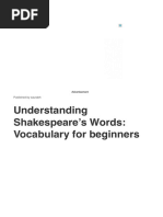 Elizabethan Words and Usage | PDF