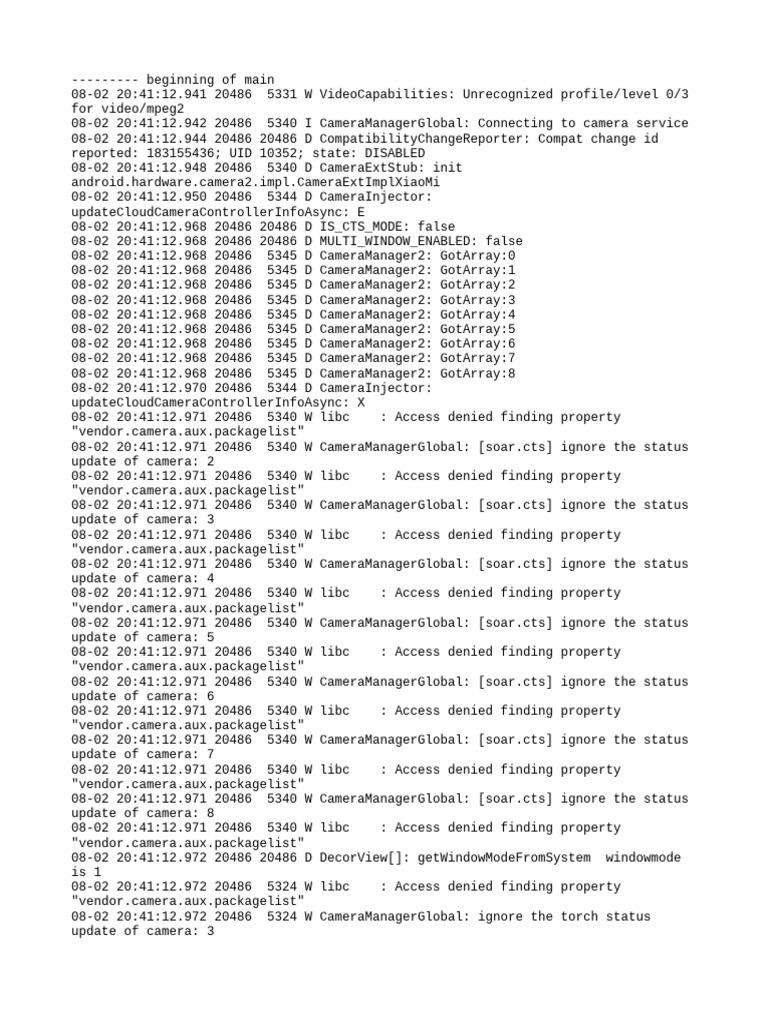 Log Cat 1754142072852 | PDF | Computing | Software