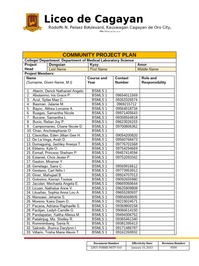 FORM 10 NSTP Project Plan Proposal | PDF | Hygiene | Sanitation
