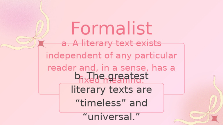 Formalist Criticism | PDF