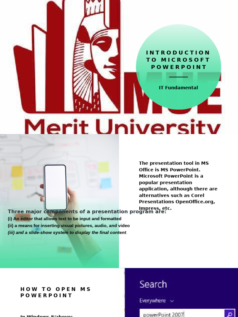 Introduction To Microsoft PowerPoint | PDF | Microsoft Power Point ...