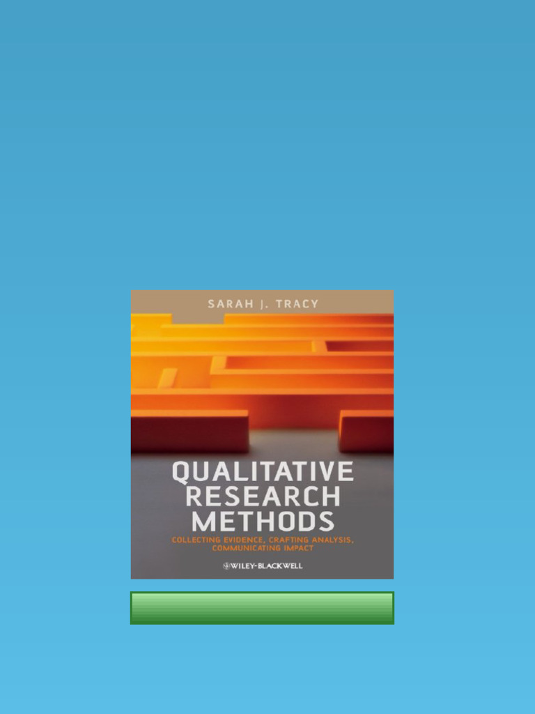 Qualitative Research Methods Collecting Evidence Crafting Analysis ...