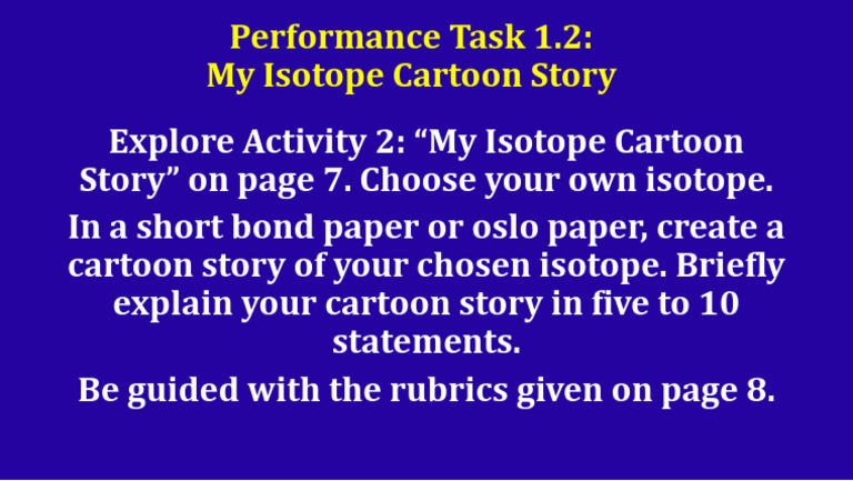 Genchem1 m2 Lesson 1 Isotope Performance Task | PDF