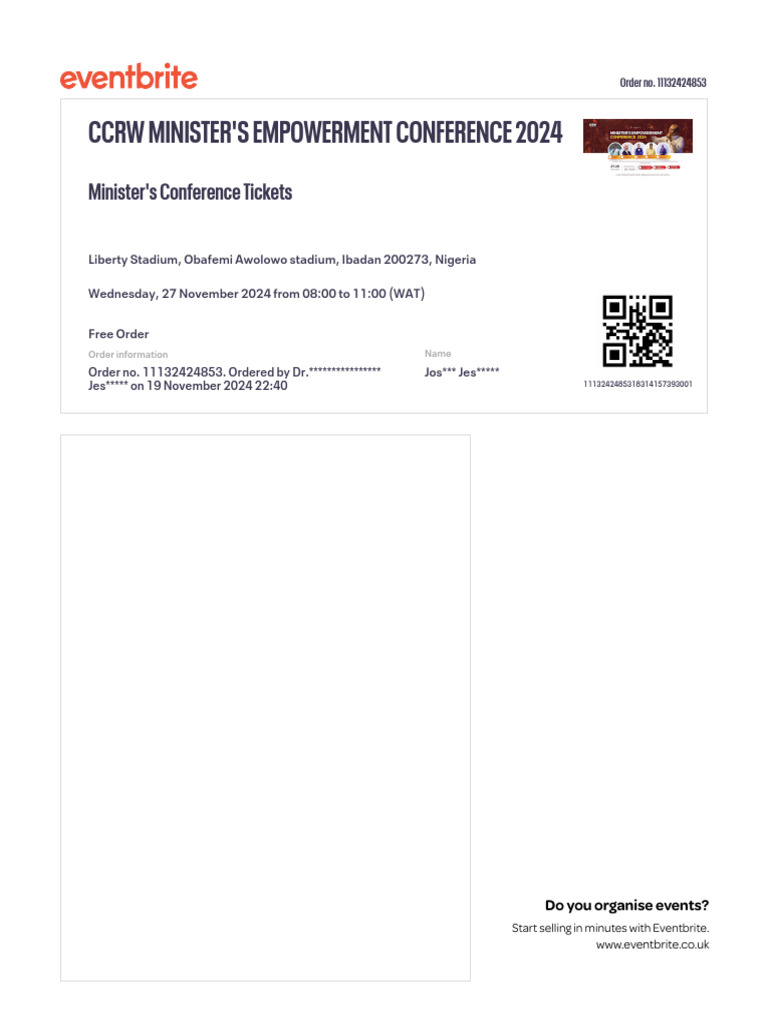 CCRW Minister's Conference 2024 Tickets | PDF