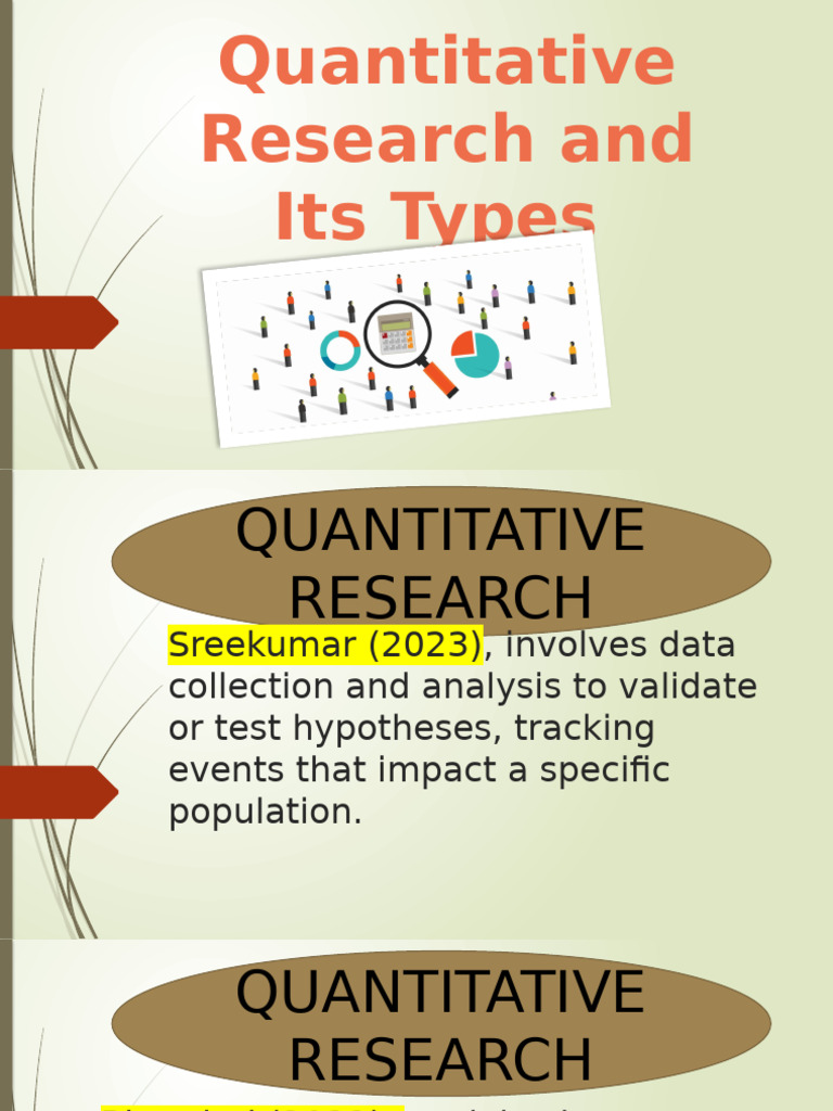 Types and Characteristics of Quantitative Research | PDF | Statistics ...