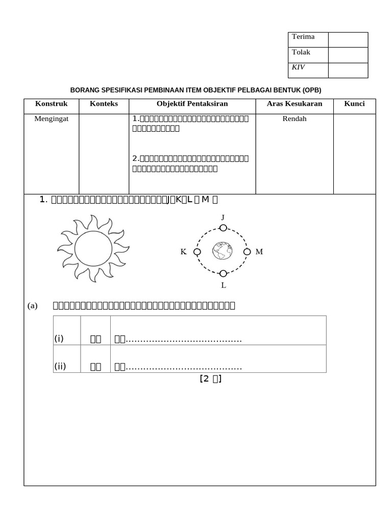 Jsi Sains Tahun 6 2024 | PDF