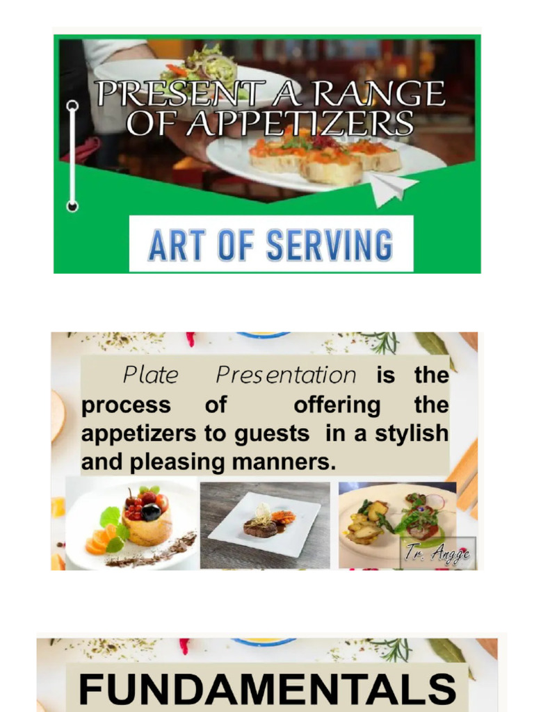 Present Range of Appetizer | PDF