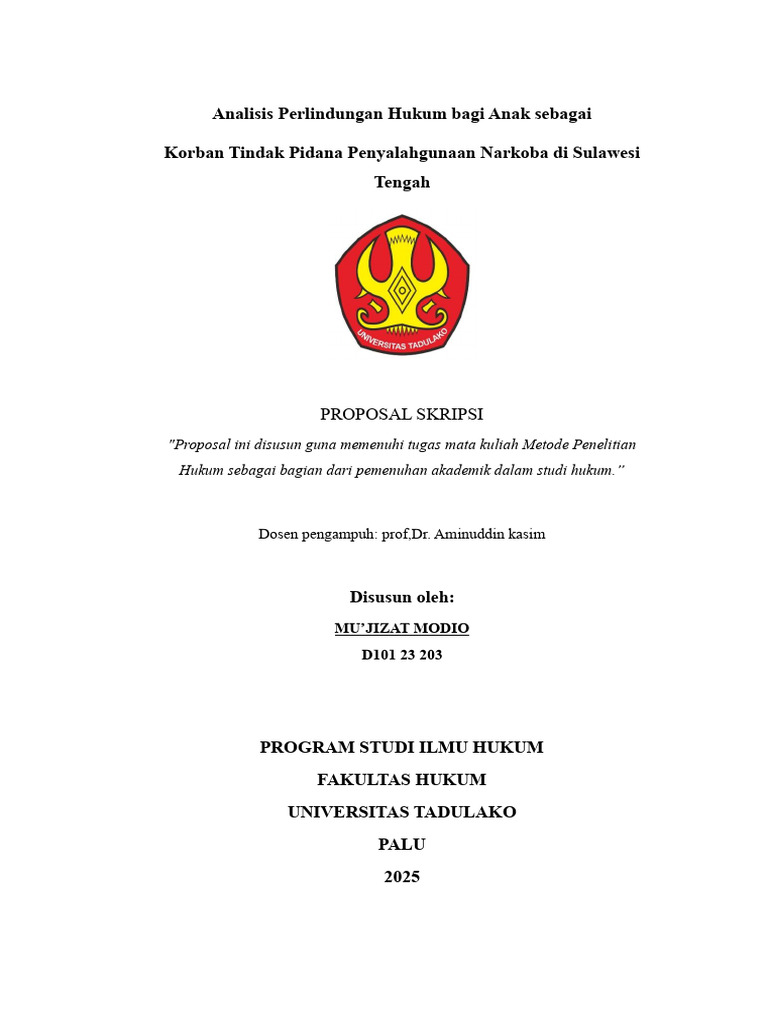 Proposal Skripsi | PDF