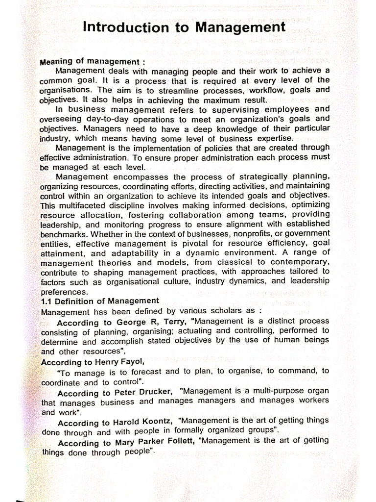 Unit 1 MMT (Introduction) | PDF