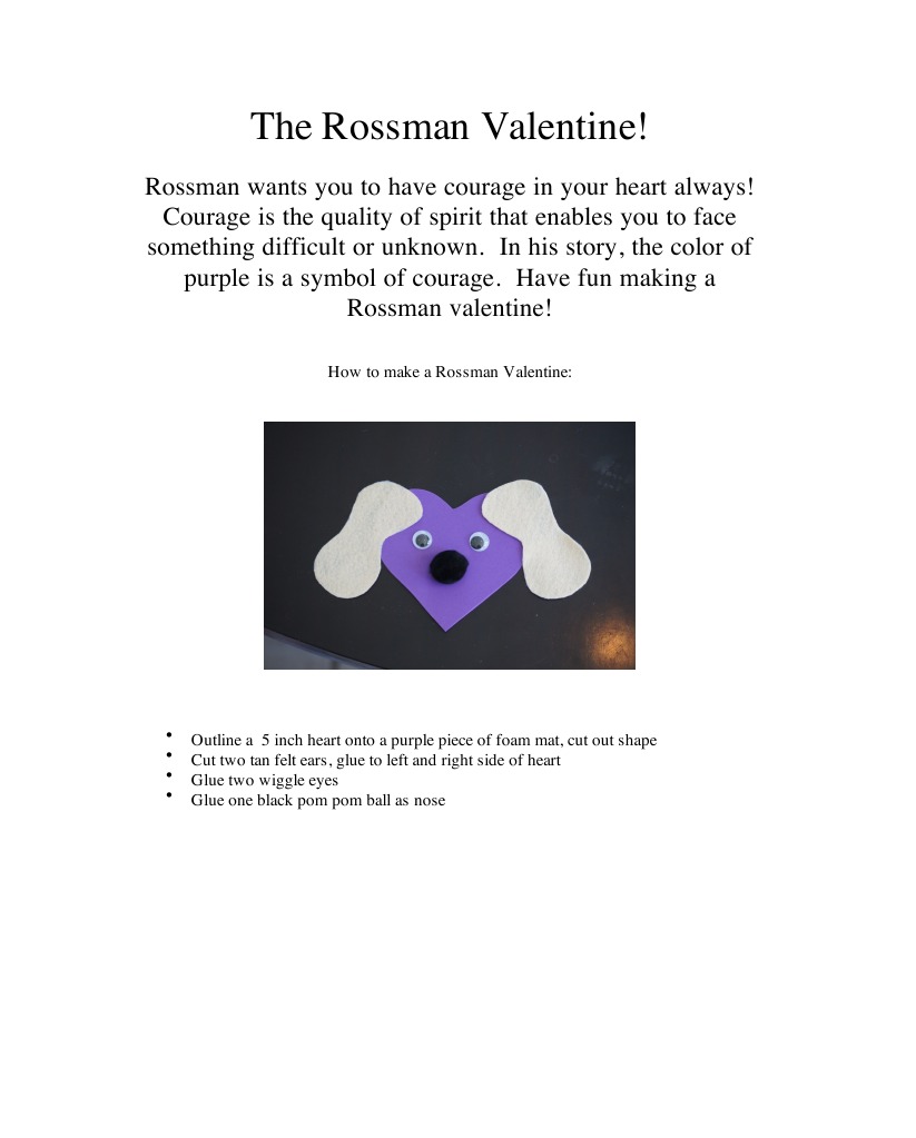 The Rossman Valentine | PDF | Cooking, Food & Wine | Poetry